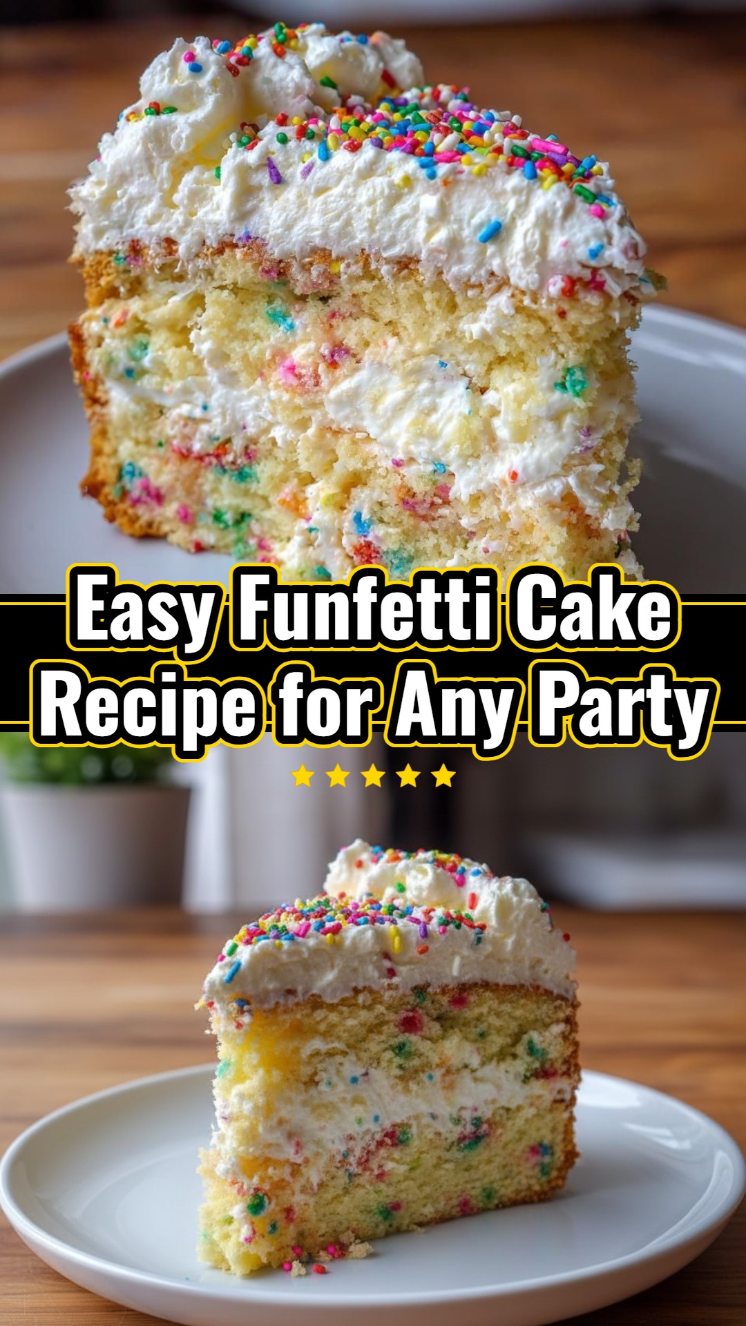 Grandma’s Vintage Funfetti Cake Classic Old Fashioned Homemade Recipe ...